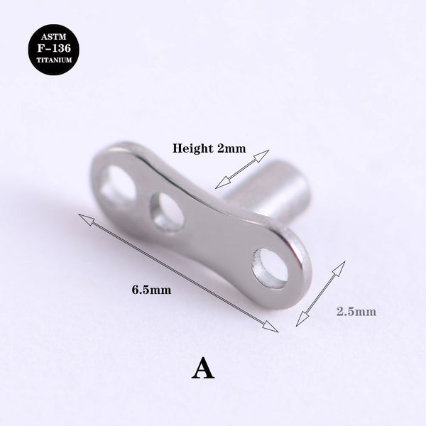 14G ASTM F136 Titanium Micro Dermal Base – Classic Body Jewelry