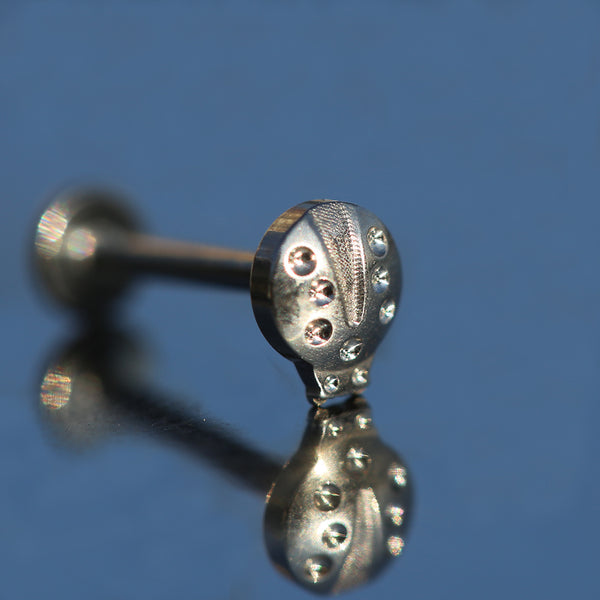 16G ASTM F136 Titanium Labret with Insect Post – Classic Body Jewelry
