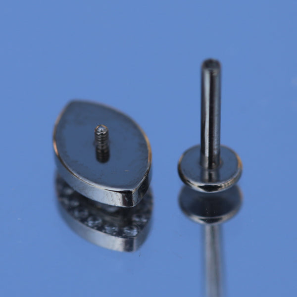 16G ASTM F136 Implanted Grade Titanium Labret Color Eyes – Classic Body ...