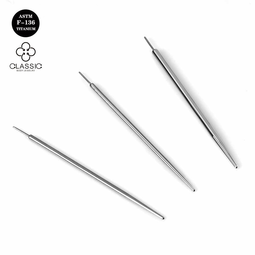 14G 16G Tianium ASTM F136 Threadless Piercing Tools Insertion Taper ...